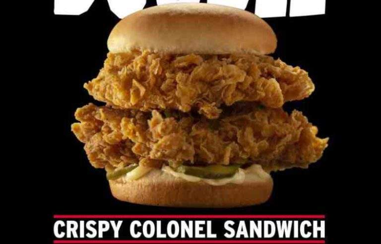 KFC expands menu with double crispy colonel sandwich
