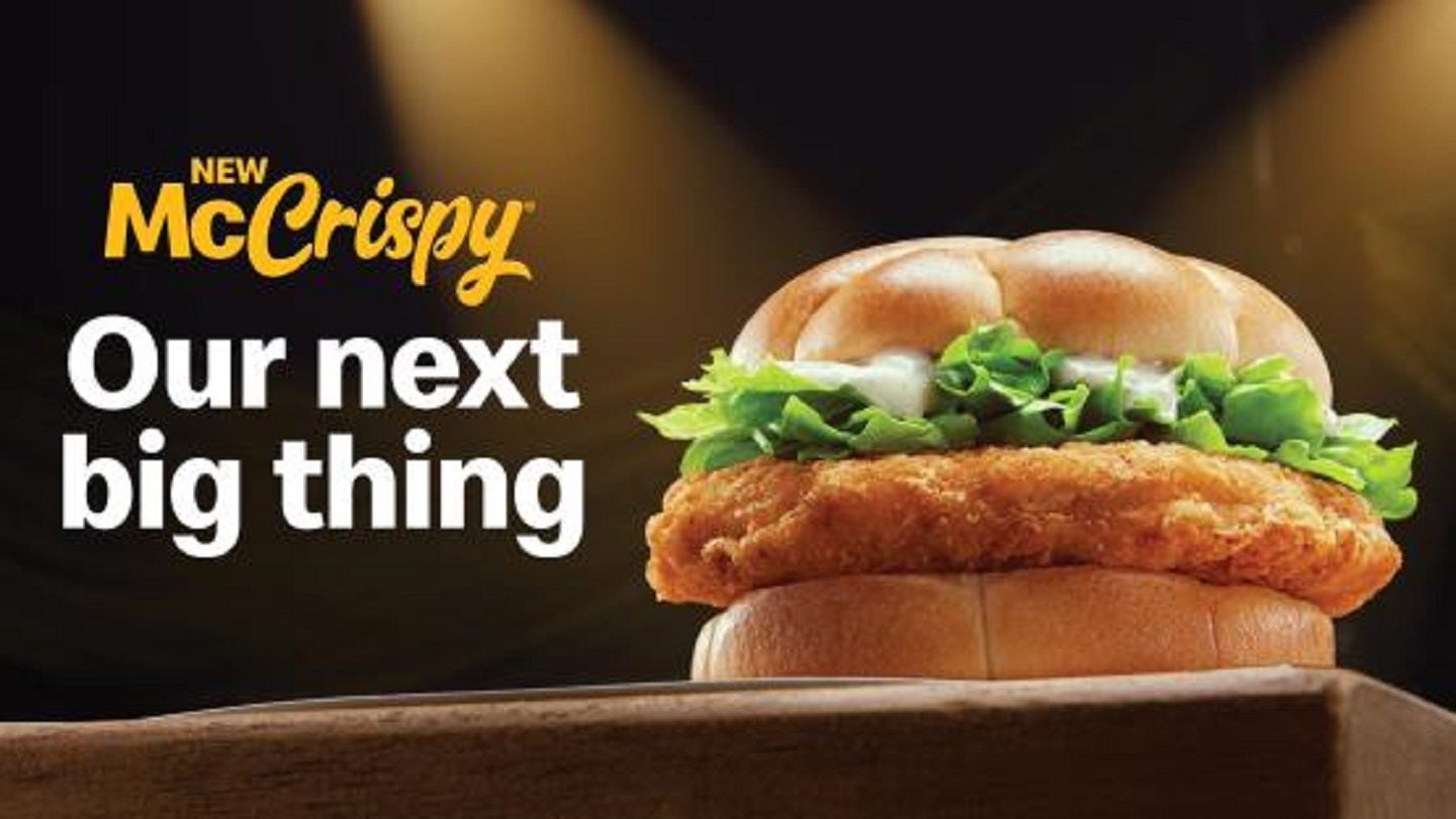McDonald's Australia launches McCrispy chicken burger - GlobalData McDonald's Australia launches McCrispy chicken burger - GlobalData