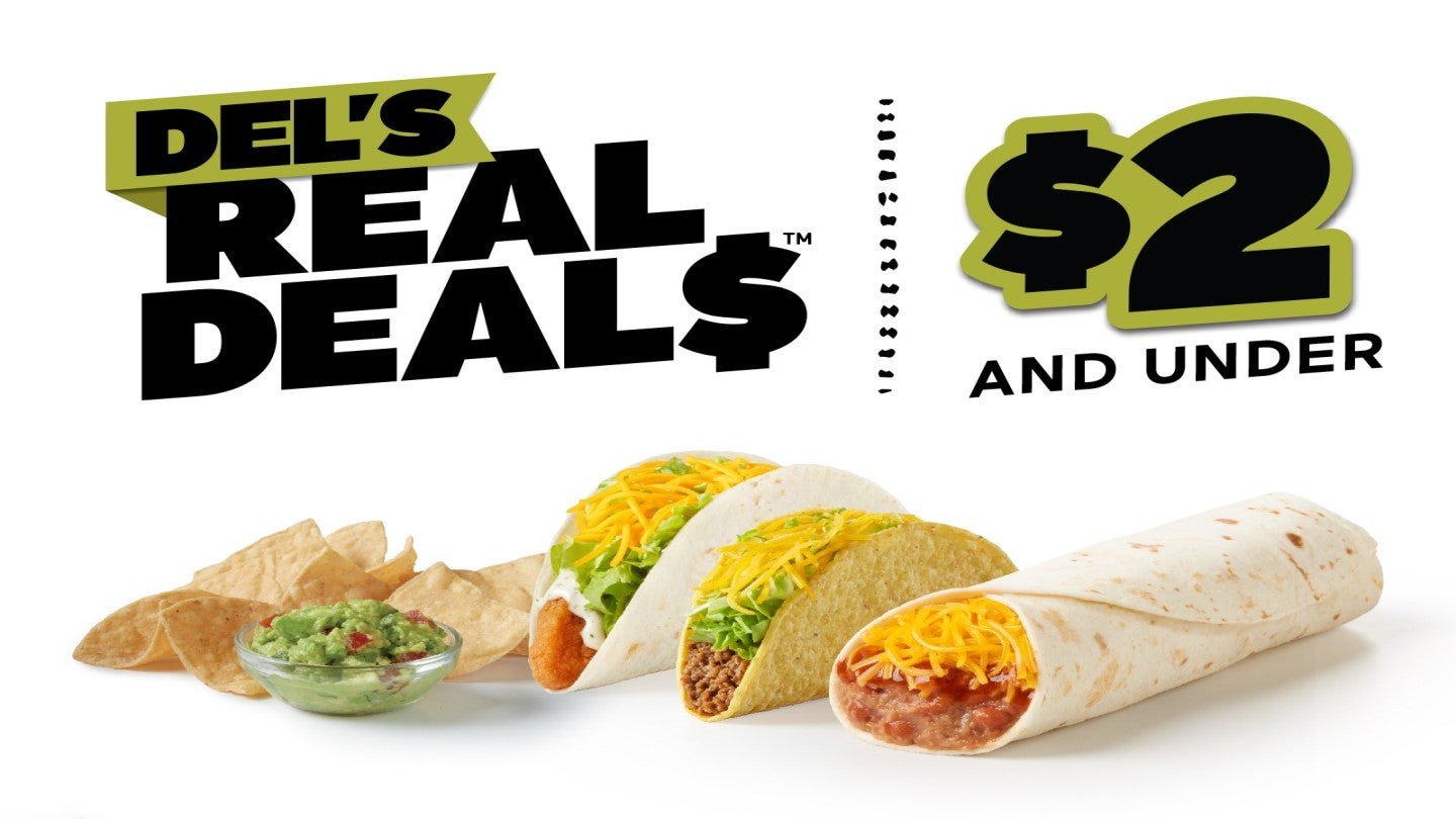 Del Taco launches ‘Del’s Real Deal$’ menu priced at $2 or less