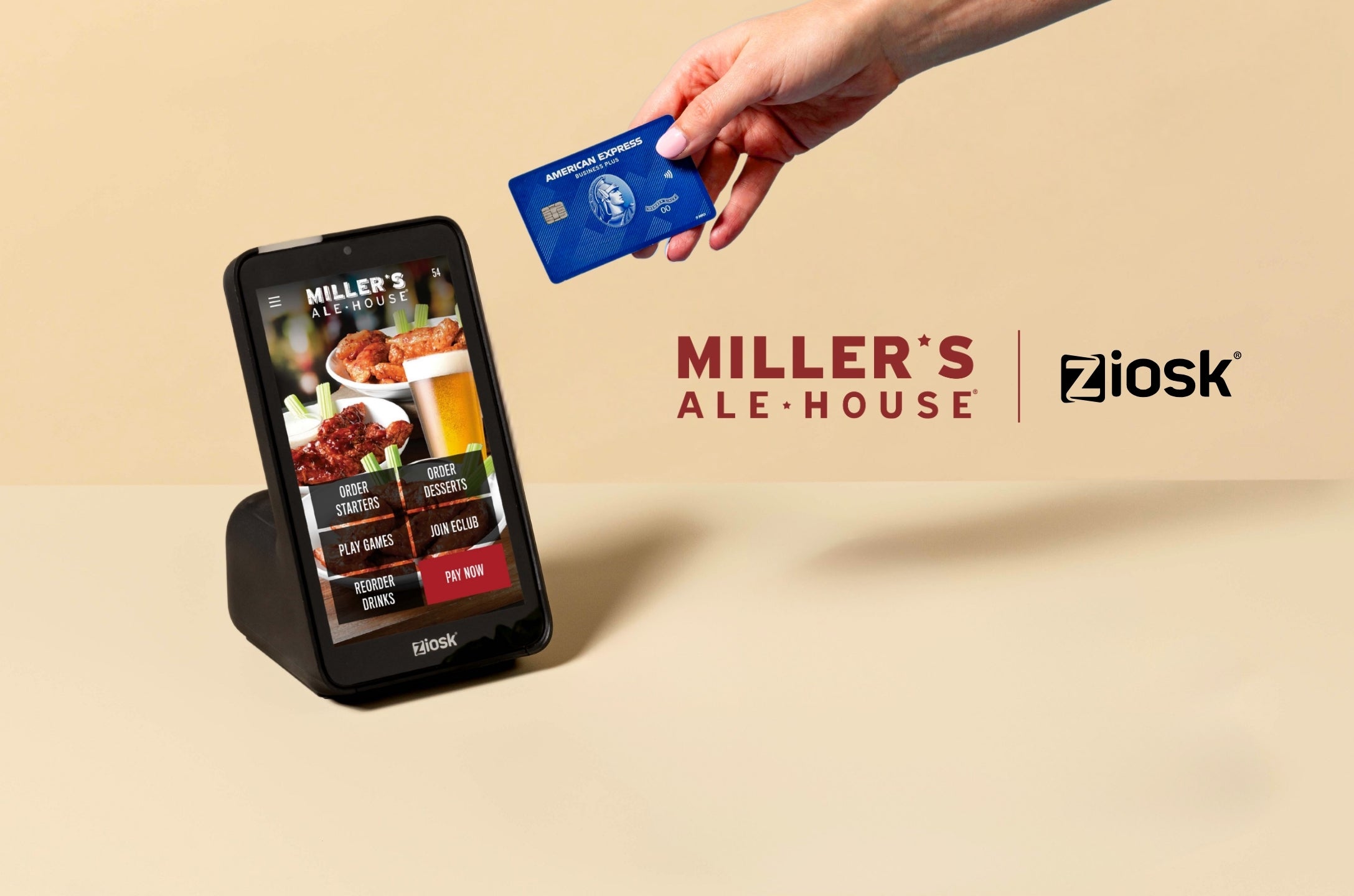 Miller’s Ale House selects Ziosk as tabletop technology partner